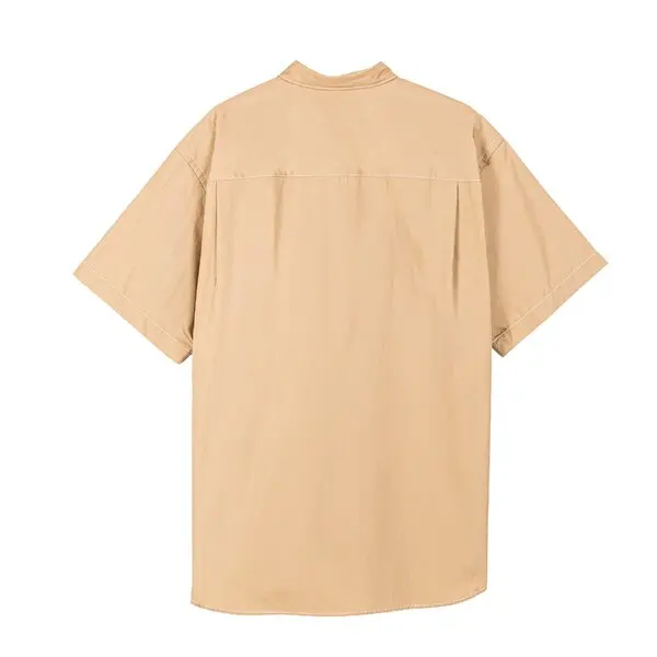 Comme Des Garçons Contrast-stitch Short-sleeve Shirt - Nude