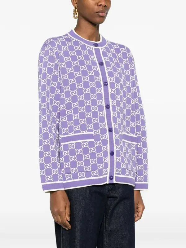 Gucci Gg Monogram Button-up Cardigan