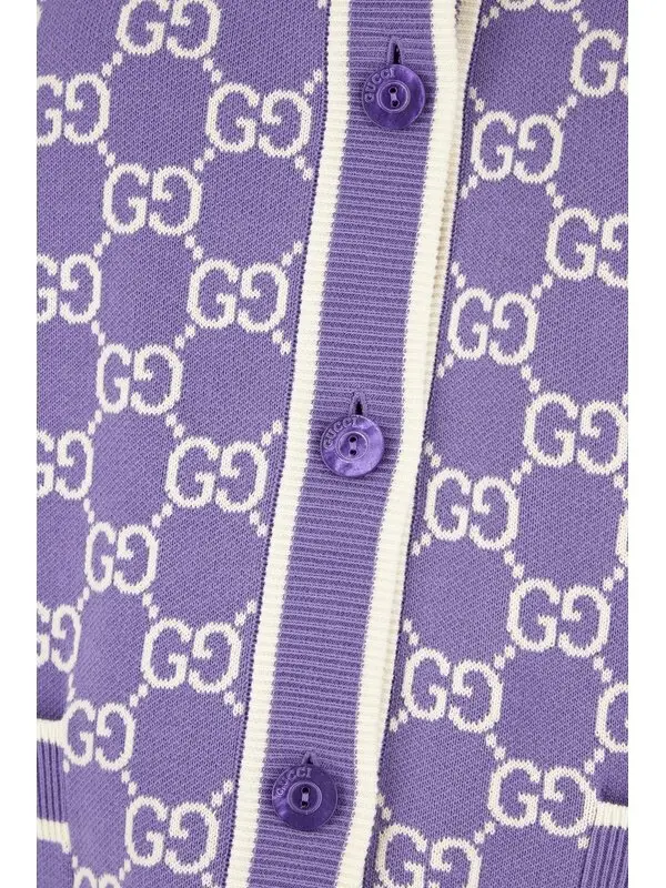 Gucci Gg Monogram Button-up Cardigan