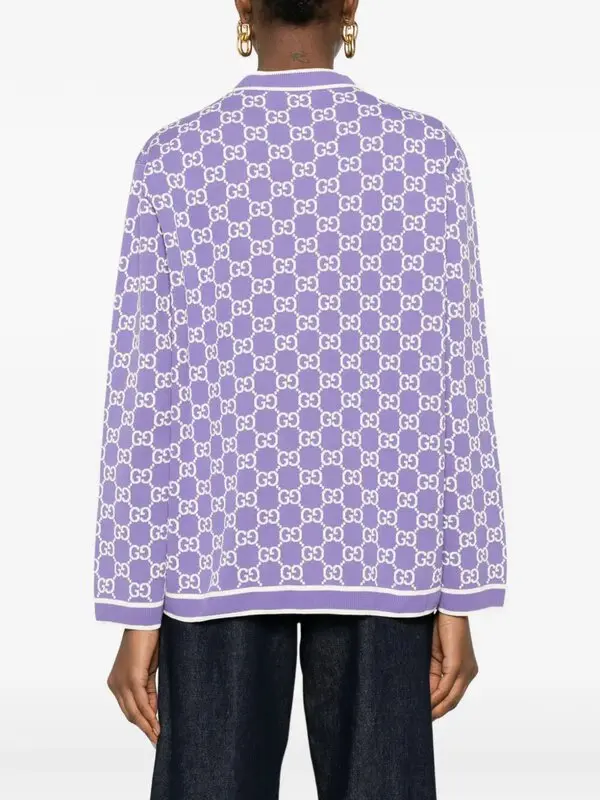 Gucci Gg Monogram Button-up Cardigan