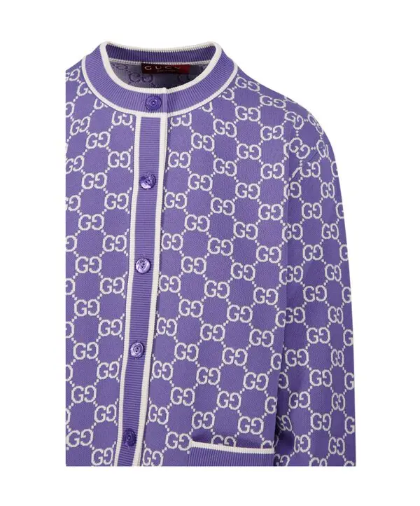 Gucci Gg Monogram Button-up Cardigan