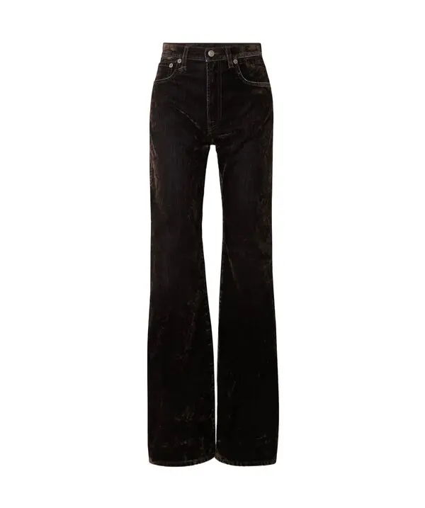 R13 High-rise Flared Jeans Pants - Black