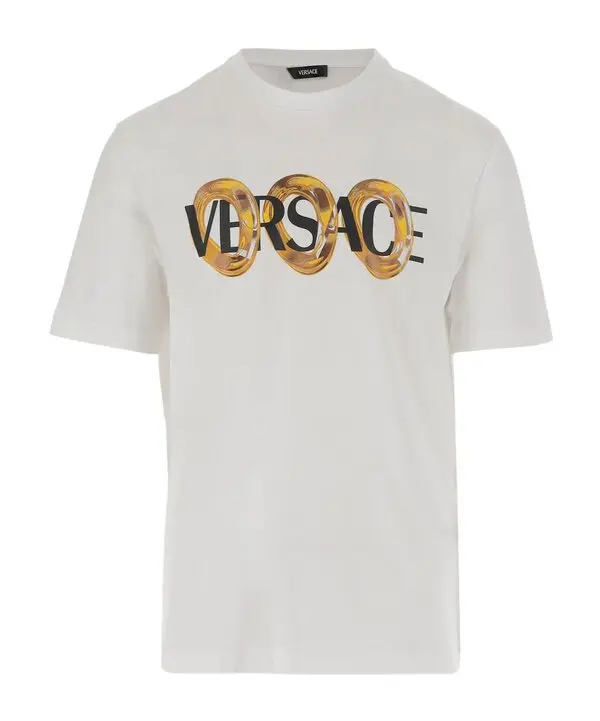 Versace Logo-printed Crewneck T-shirt