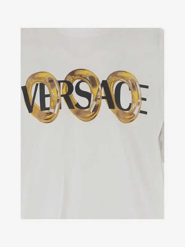 Versace Logo-printed Crewneck T-shirt