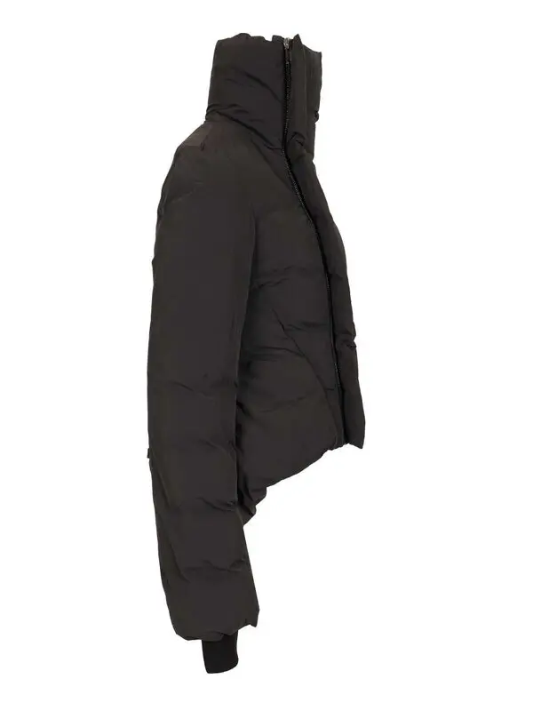 Rick Owens Asymmetrical Quilted Jacket - Black
