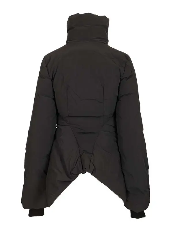 Rick Owens Asymmetrical Quilted Jacket - Black