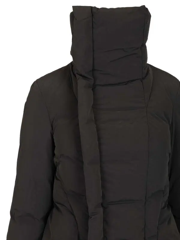 Rick Owens Asymmetrical Quilted Jacket - Black