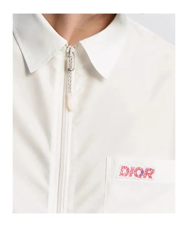 Dior Zip-up Short-sleeved Shirt