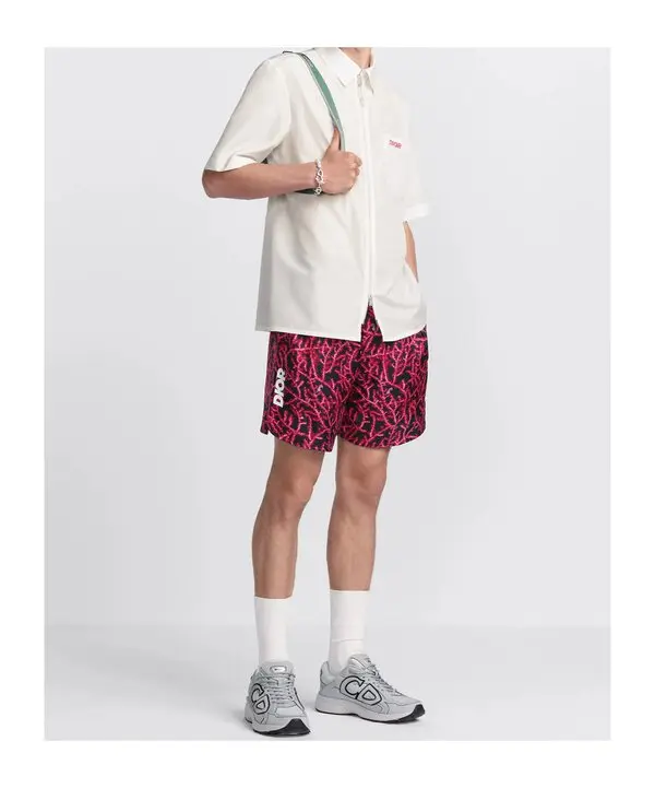 Dior Zip-up Short-sleeved Shirt