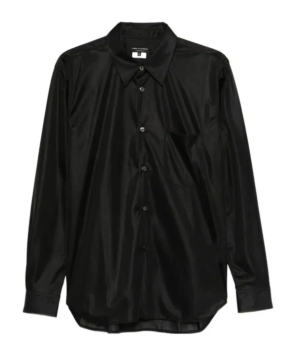 Comme Des Garçons Long-sleeved Shirt - Black