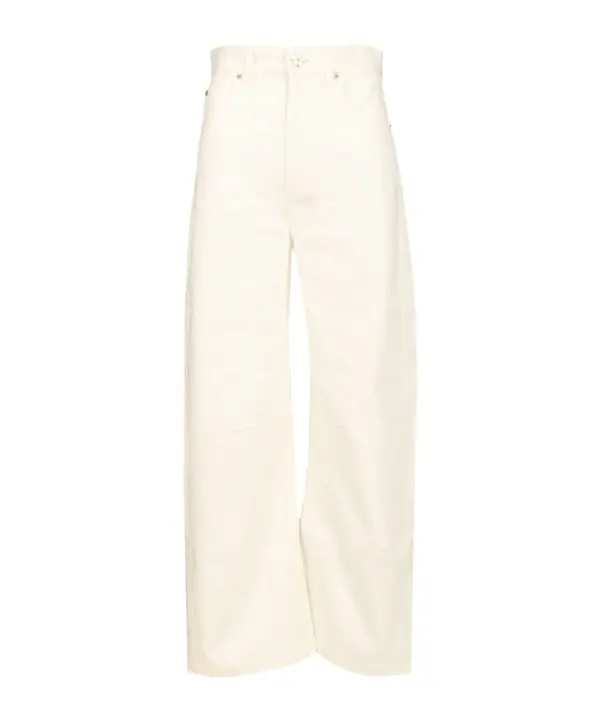 Loewe Logo Patch Wide Leg Jeans