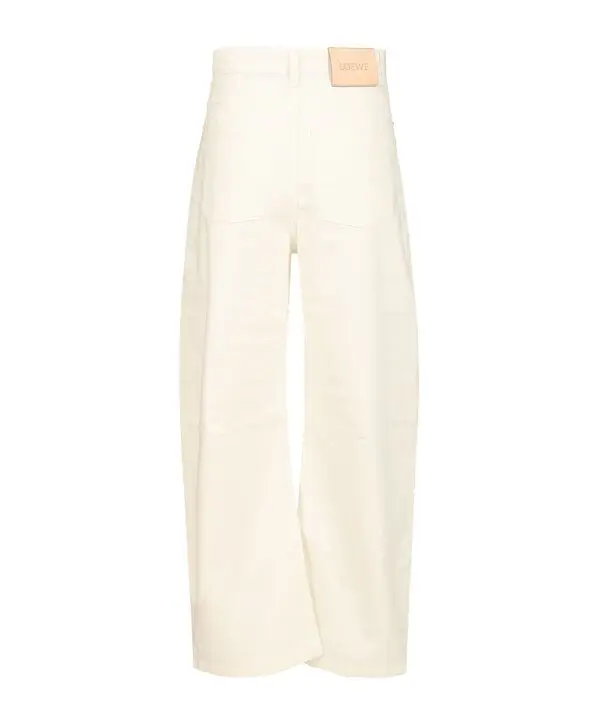 Loewe Logo Patch Wide Leg Jeans