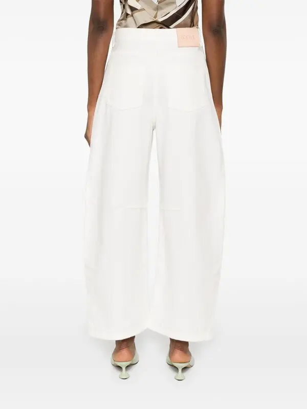 Loewe Logo Patch Wide Leg Jeans