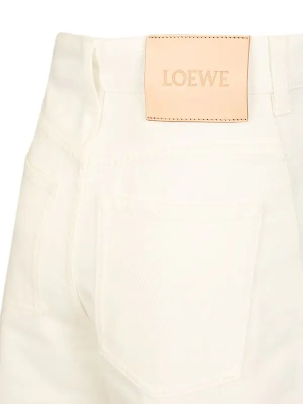 Loewe Logo Patch Wide Leg Jeans