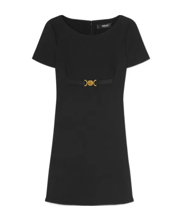 Versace Medusa '95 Crewneck Mini Dress - Black