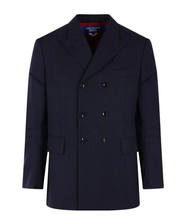 Junya Watanabe Double-breasted Pinstripe Suit Jacket
