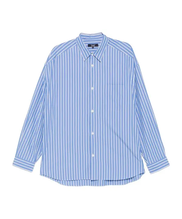 Comme Des Garçons Long-sleeved Shirt - Blue