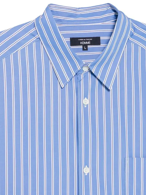 Comme Des Garçons Long-sleeved Shirt - Blue