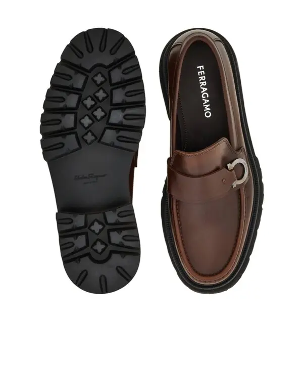 FERRAGAMO Loafer With Gancini Detail