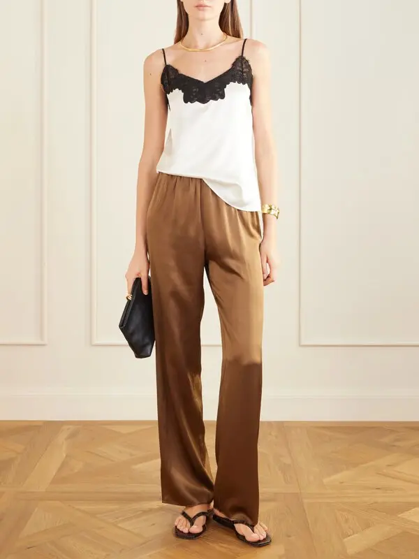 Co Straight-leg Casual Pants - Chocolate-colored