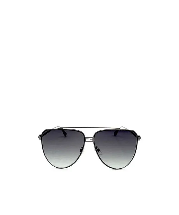 Fendi Aviator Full Rim Sunglasses - Black