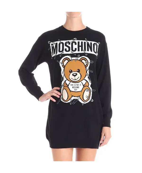 Moschino Teddy Bear Knit Dress