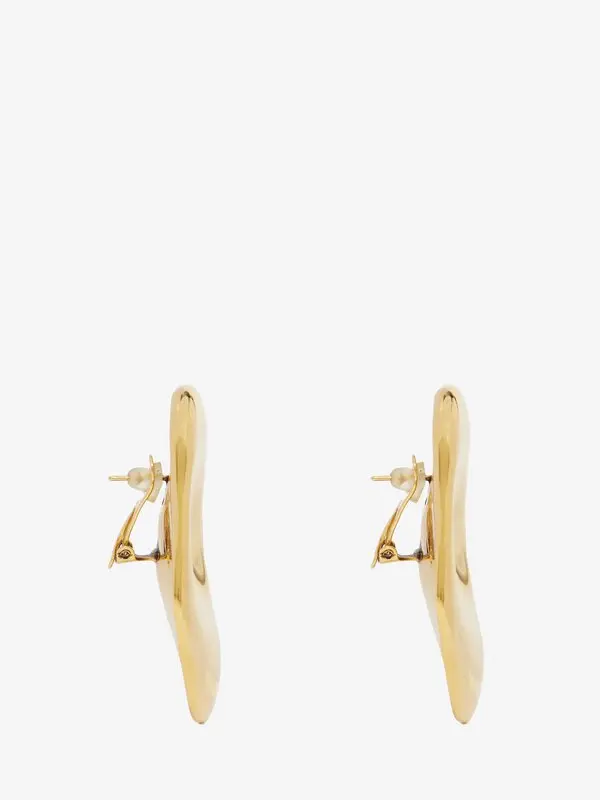 Alexander McQueen Sculptural Clasp Earrings