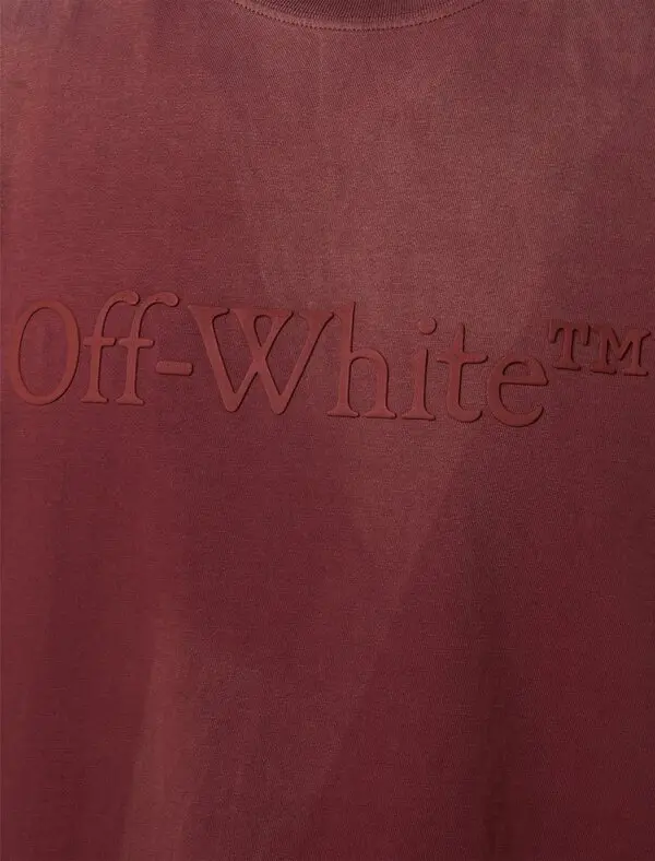 Off-White Logo Logo Short-sleeved T-shirt - Red
