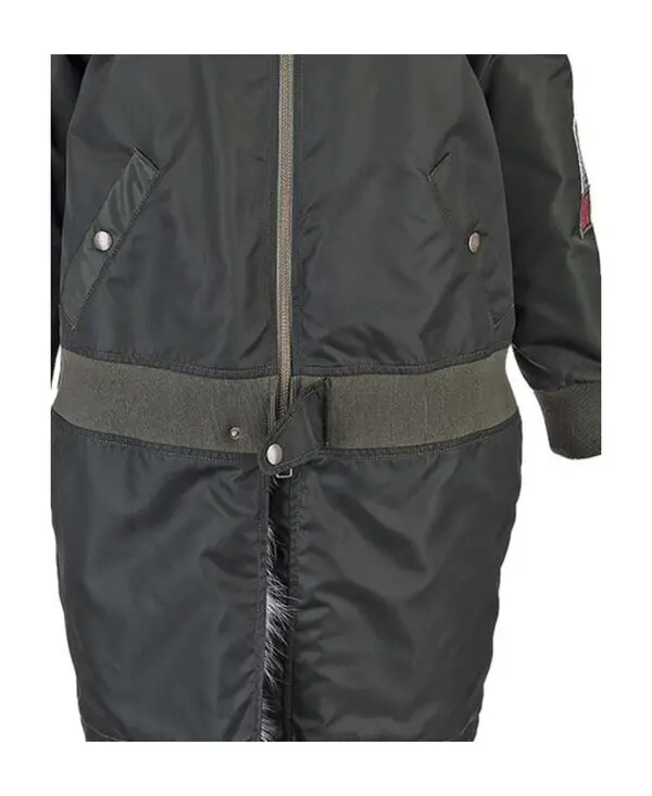 MR  MRS ITALY Mr & Mrs Italy Patchwork Bomber Parka With Fur Trim