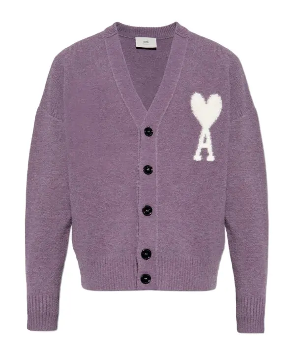 Ami De Coeur Knitted Cardigan - Lilac