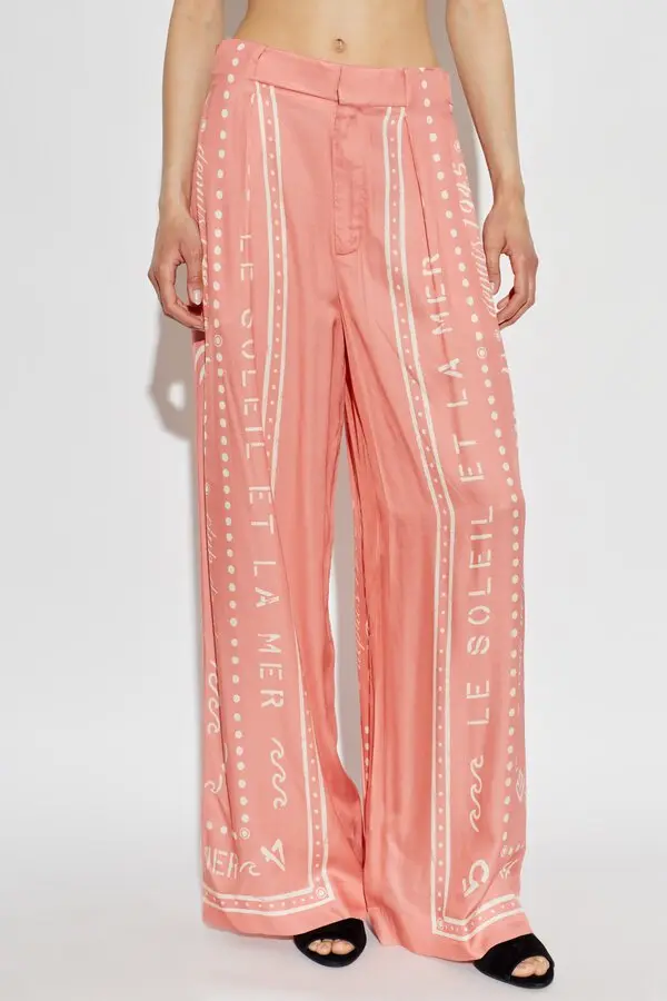 Balmain Wide-leg Pleated Pants