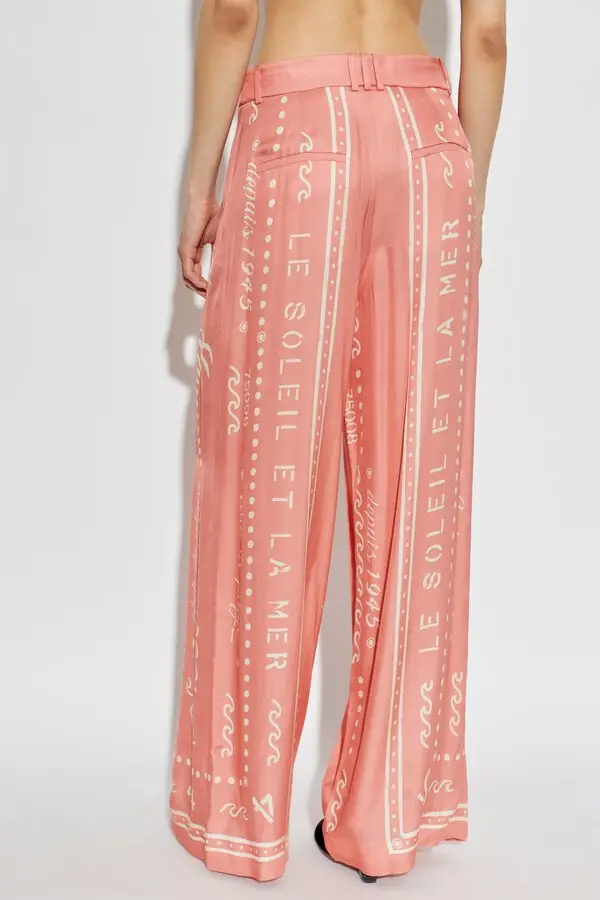 Balmain Wide-leg Pleated Pants