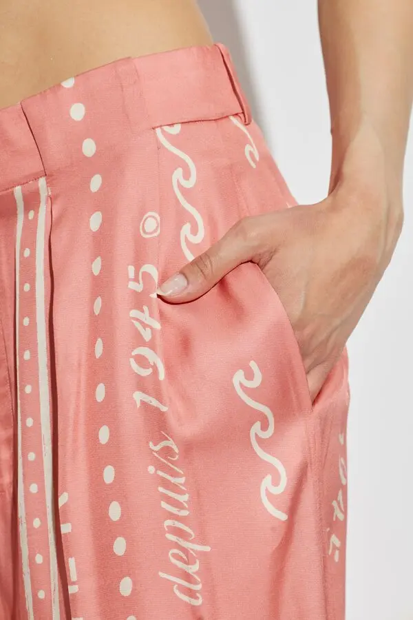 Balmain Wide-leg Pleated Pants