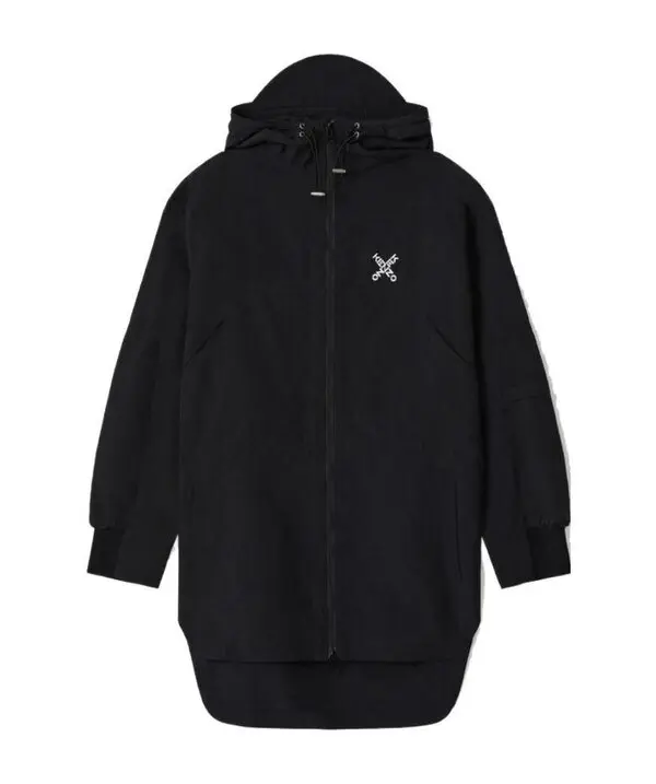 Kenzo Lightweight Parka With Logo Detail - No