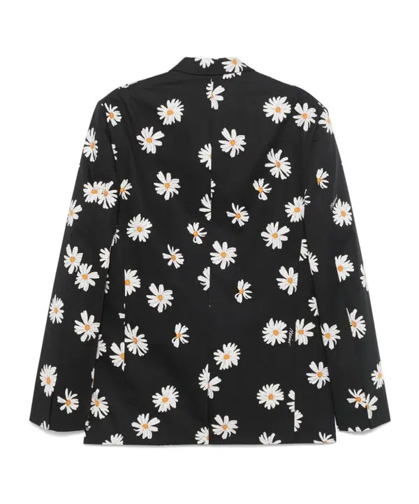 Moschino Floral Print Single-breasted Blazer