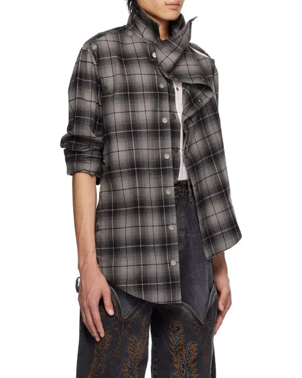 Y/project Plaid Long-sleeved Shirt