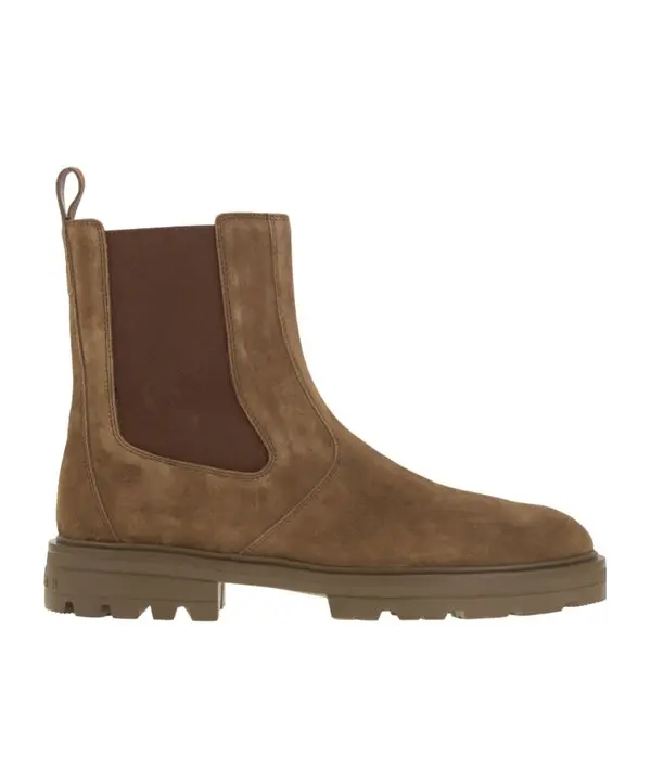 Hogan H673 Suede Chelsea Ankle Boots