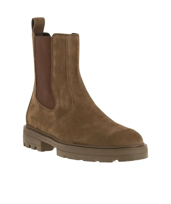 Hogan H673 Suede Chelsea Ankle Boots