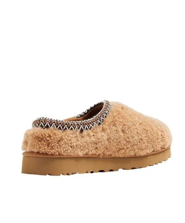 UGG Tasman Maxi Curly Slippers - Brown