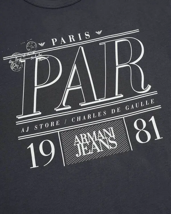 Emporio Armani Round-necked Logo T-shirt