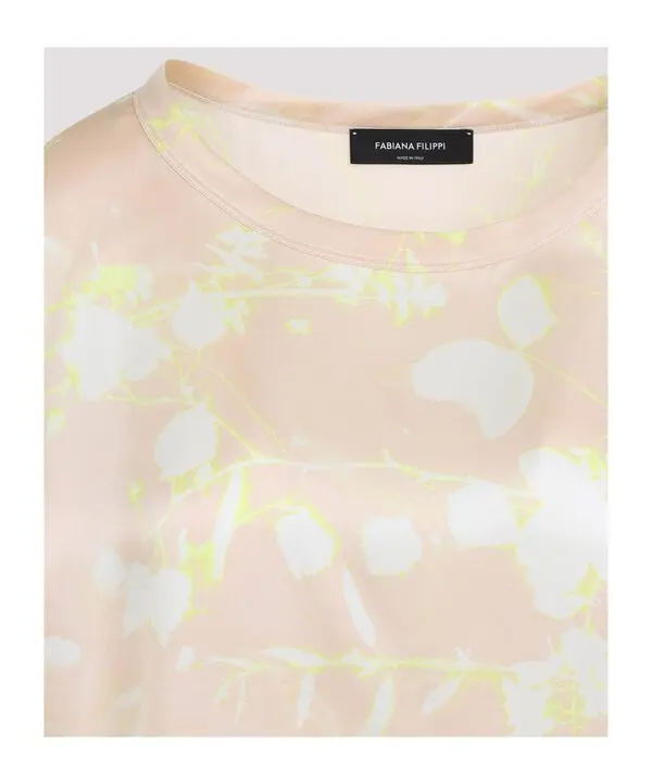 Fabiana Filippi Sleeveless Printed Satin Top
