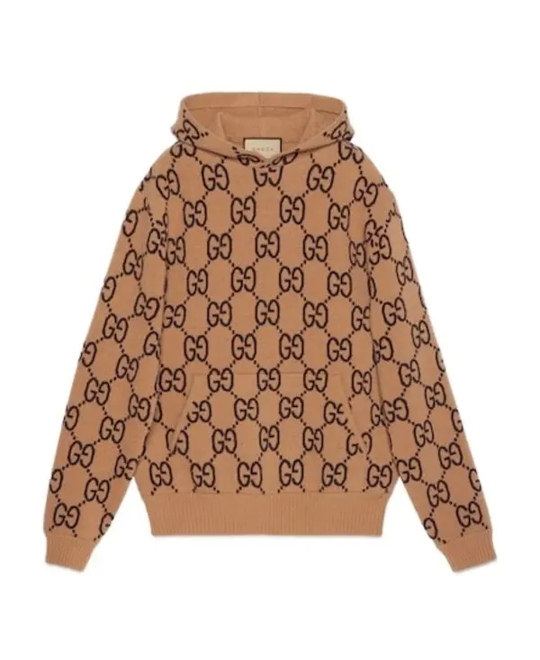 Gucci Gg Monogram Hooded Sweatshirt