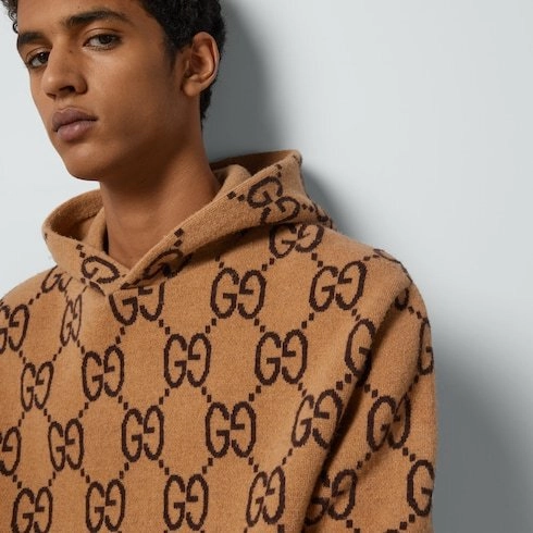 Gucci Gg Monogram Hooded Sweatshirt