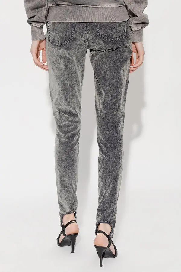 DIESEL® Slandy High Waist Skinny Jeans - Black