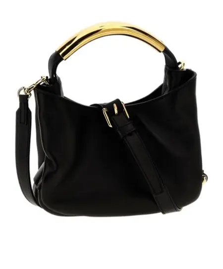 Moschino Detailed Top Handle Bag - Black