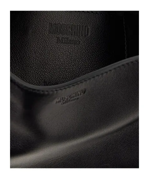 Moschino Detailed Top Handle Bag - Black