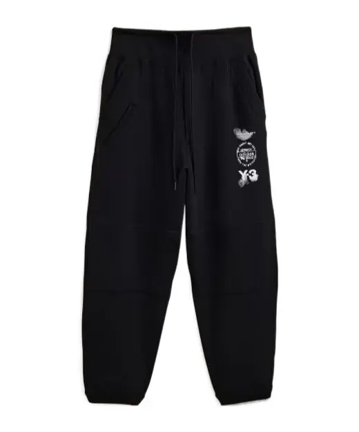 Y3 Cuffed Track Pants - Black