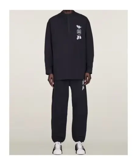 Y3 Cuffed Track Pants - Black
