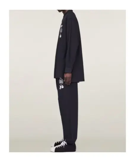 Y3 Cuffed Track Pants - Black