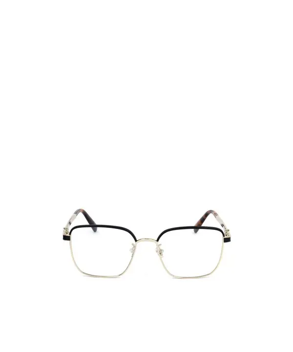 Moncler Square Frame Eyeglasses - Faint Golden